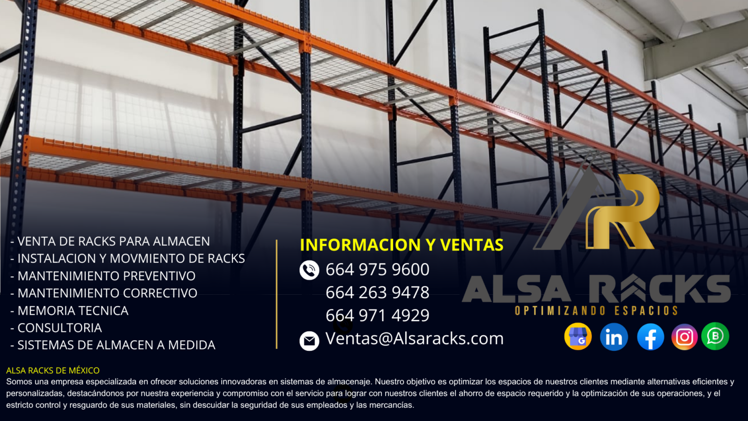 inicio - Alsa racks de México